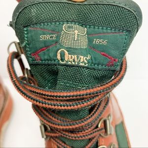 Orvis | Shoes | Orvis Tan Leather Green Canvas Wading Boots | Poshmark